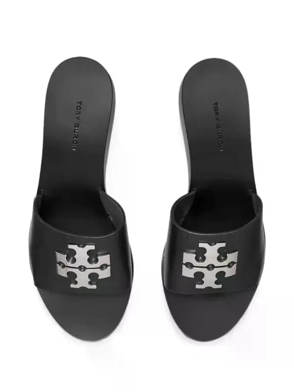 Tory Burch Charlie Logo-plaque Wedge Sandals