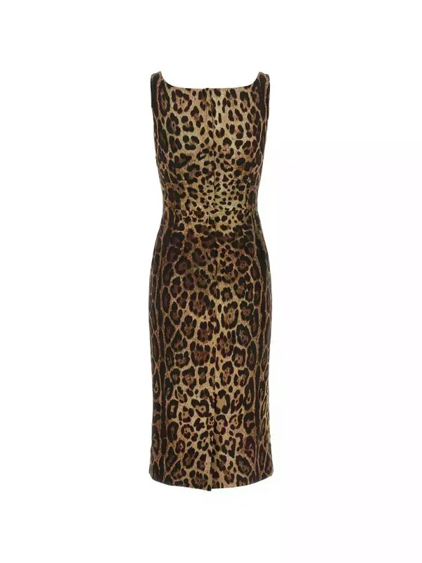 Dolce & Gabbana Leopard-print Midi Dress