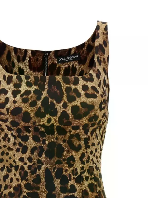 Dolce & Gabbana Leopard-print Midi Dress