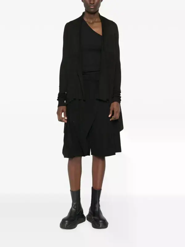 Rick Owens Asymmetric Long-sleeve Cardigan