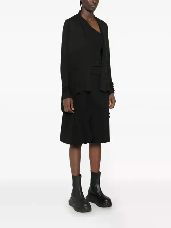 Rick Owens Asymmetric Long-sleeve Cardigan