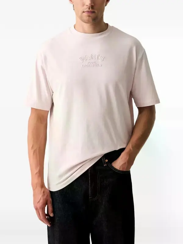Karl Lagerfeld Embossed-logo T-shirt