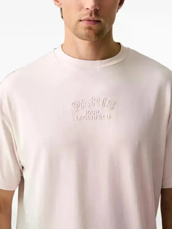 Karl Lagerfeld Embossed-logo T-shirt
