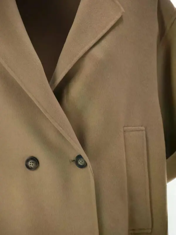 Max Mara Wkdneo Virgin Wool Double-breasted Jacket With A Boxy Silhouette