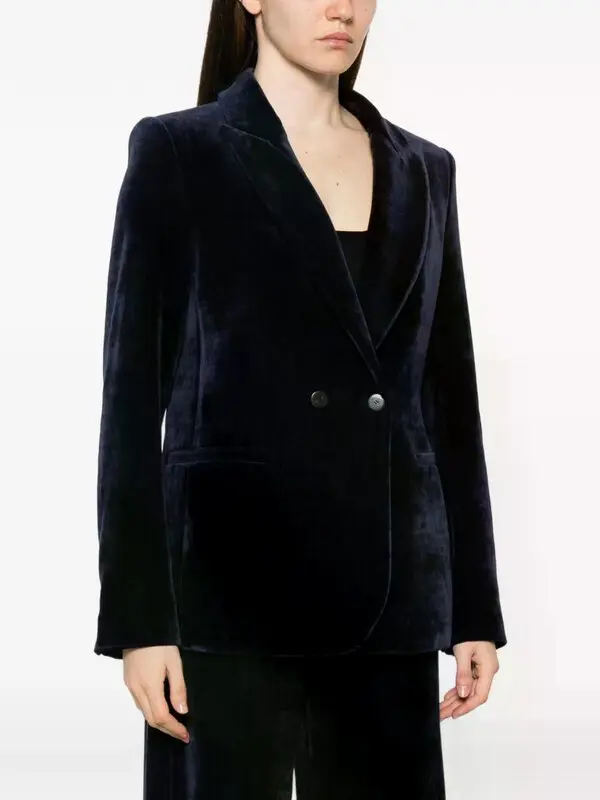 FORTE_FORTE Double-breasted Velvet Jacket