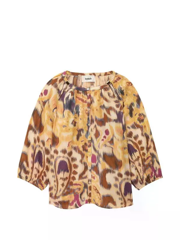 Ba&sh Maelle Printed Shirt - Yellow