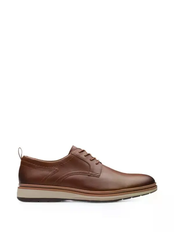 Clarks Chantry Lo Leather Lace-up Derby Shoes - Brown