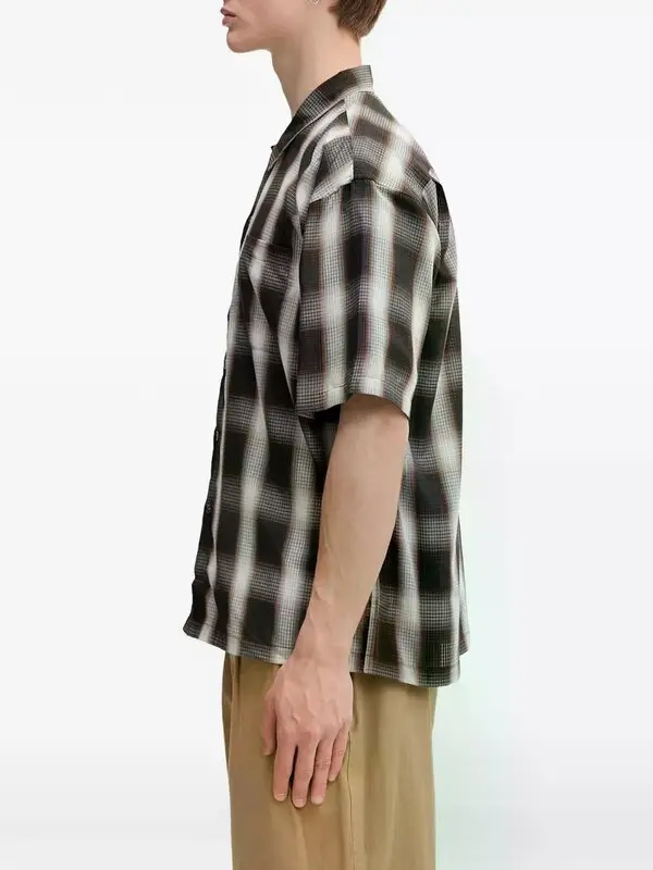 BEAMS Check-print Short-sleeved Shirt