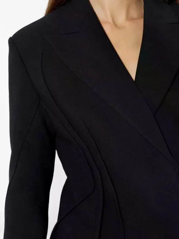 Elisabetta Franchi Coat In Double-layer Crêpe Fabric
