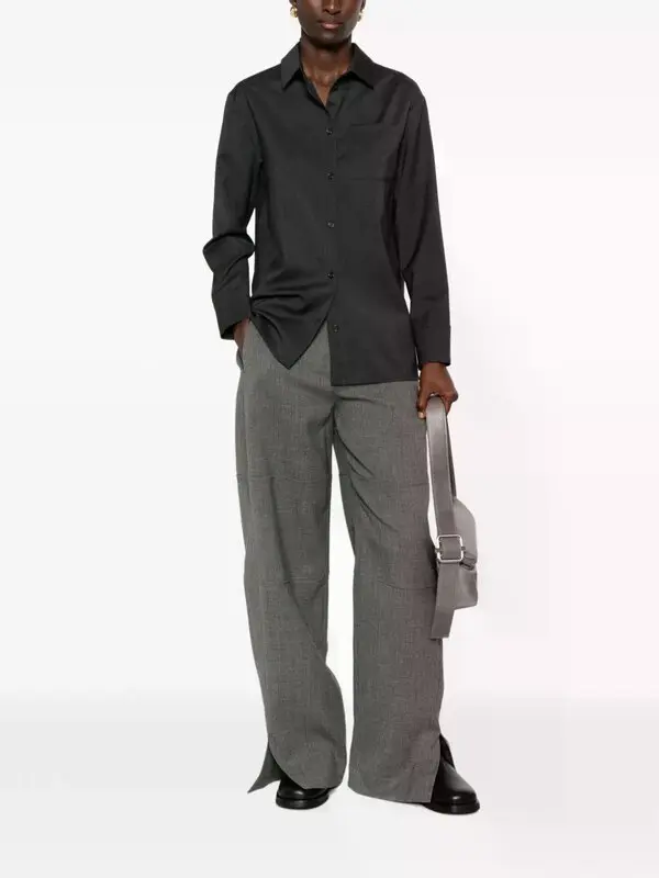 Max Mara Button-up Chest-pocket Shirt - Grey