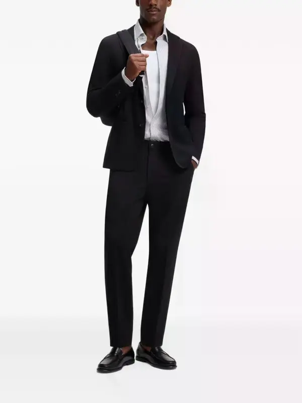 BOSS Slim-fit Blazer In Cotton-blend Jersey
