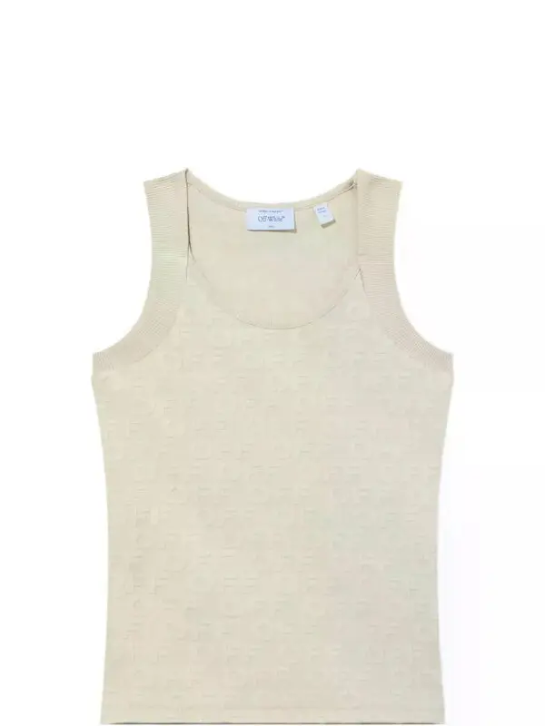 Off-White Logo-pattern Terry Tank Top