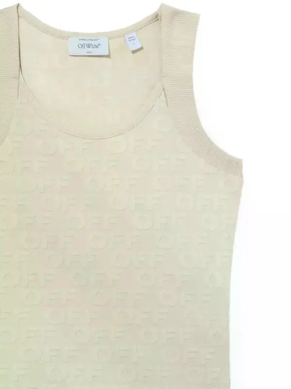 Off-White Logo-pattern Terry Tank Top