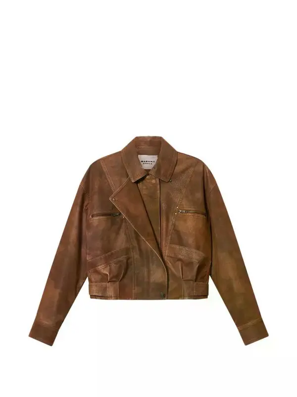 MARANT ETOILE Distressed Paneled Jacket
