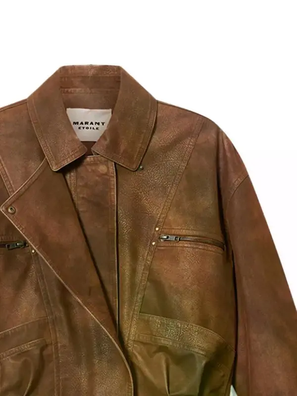 MARANT ETOILE Distressed Paneled Jacket