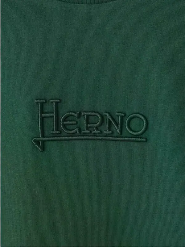 Herno Logo-embroidered T-shirt