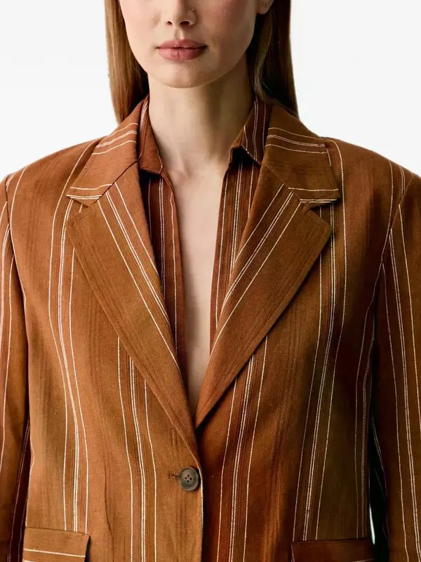 BENETTON Pinstripe-pattern Notched-lapel Blazer
