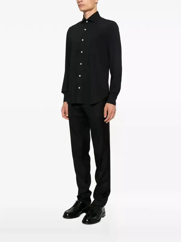 BARBA NAPOLI Long-sleeve Button-up Shirt