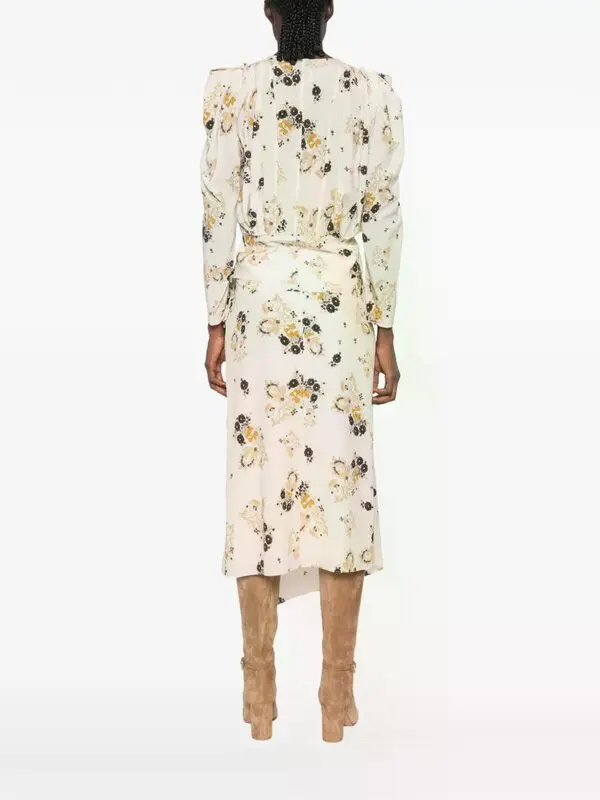Isabel Marant Étoile Zarga Floral-print Puffed-sleeve Blouse