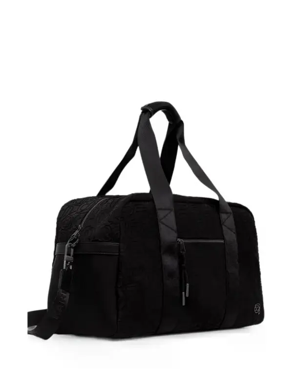 Karl Lagerfeld Monogram-embossed Holdall Bag