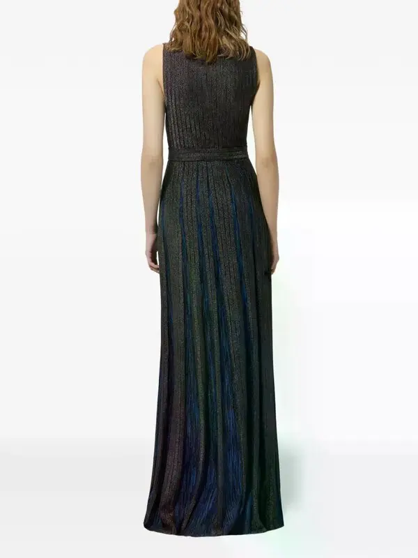 Missoni Metallic-thread Belted Maxi Dress