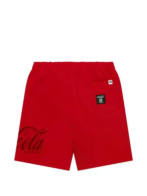 AAPE BY *A BATHING APE X Coca-cola Logo-patch Shorts