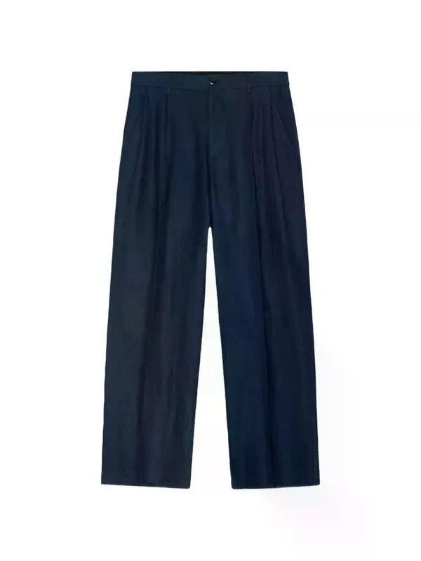 Nn07 Justin Pleated Trousers - Blue