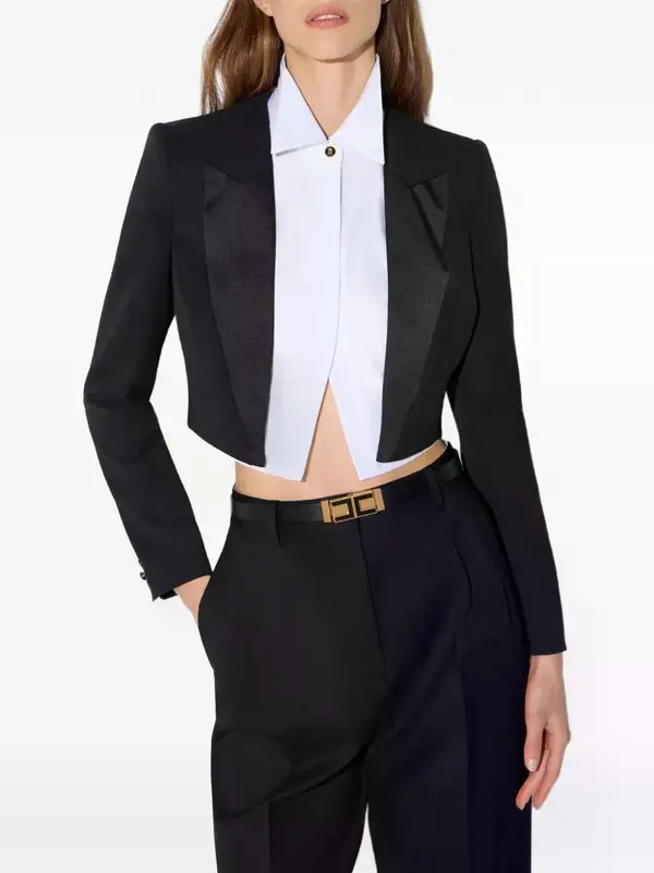 Elisabetta Franchi Cool Wool Jacket With Shirt
