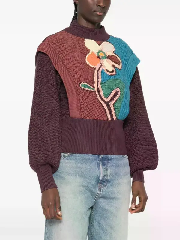 ALEMAIS Tangible Love Intarsia Knit Sweater