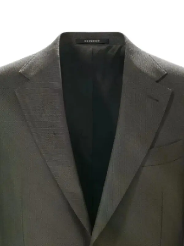 Zegna Single-breasted Notch-lapel Blazer - Grey
