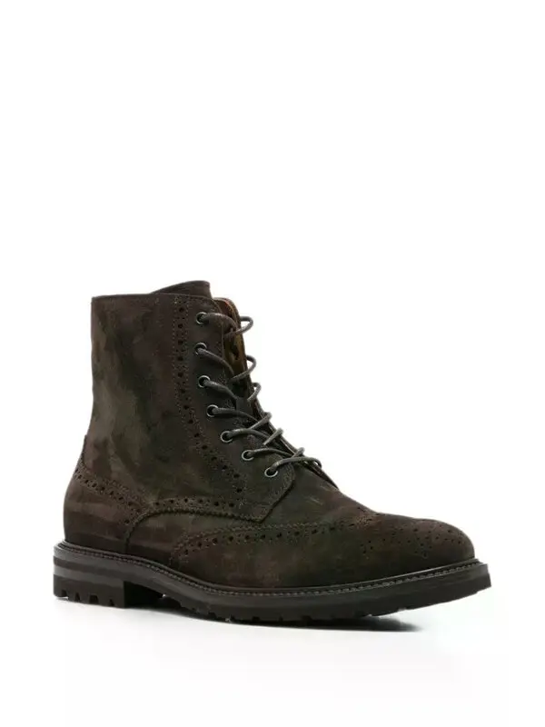 HENDERSON BARACCO Brogue Detail Lace-up Boots