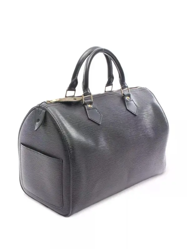 LOUIS VUITTON 1995 Speedy 30 Epi Leather Holdall Bag - Black