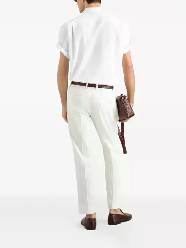 Dolce & Gabbana Hawaii Poplin Shirt With Cutwork