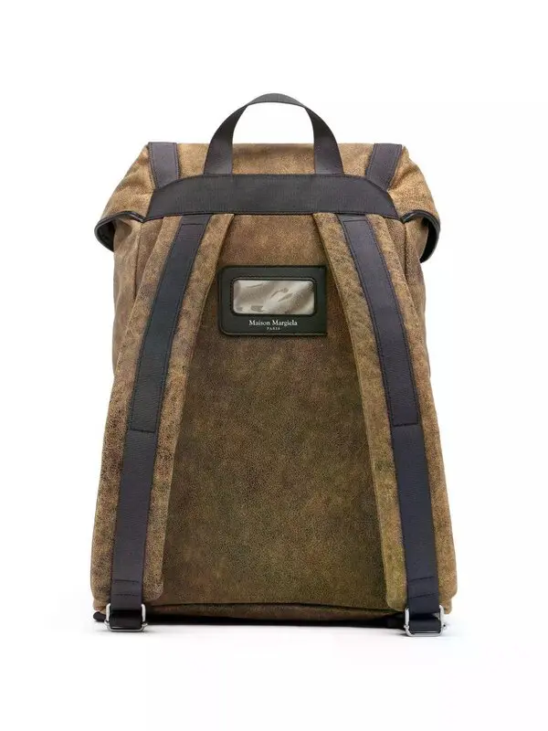 MAISON MARGIELA Crackle-leather Backpack