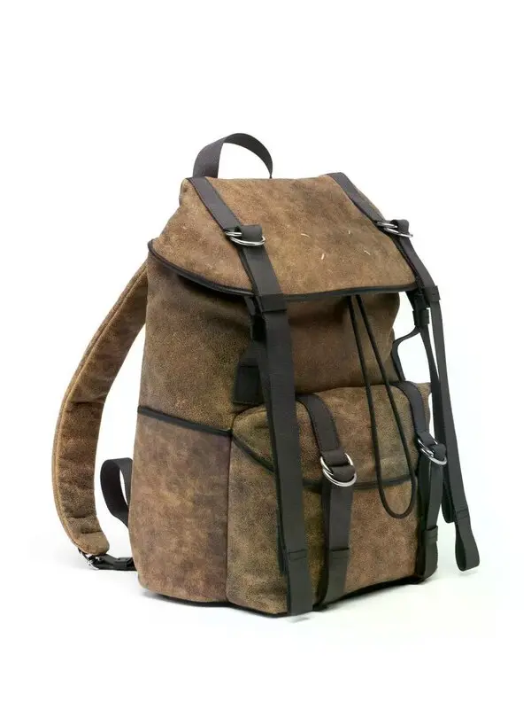 MAISON MARGIELA Crackle-leather Backpack