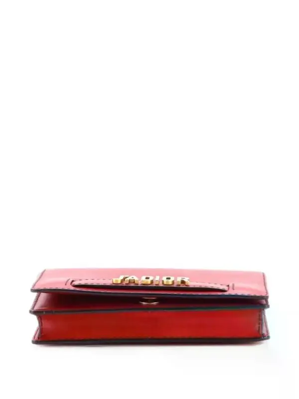 Dior J'adior Wallet On Chain Leather Crossbody Bag - Red