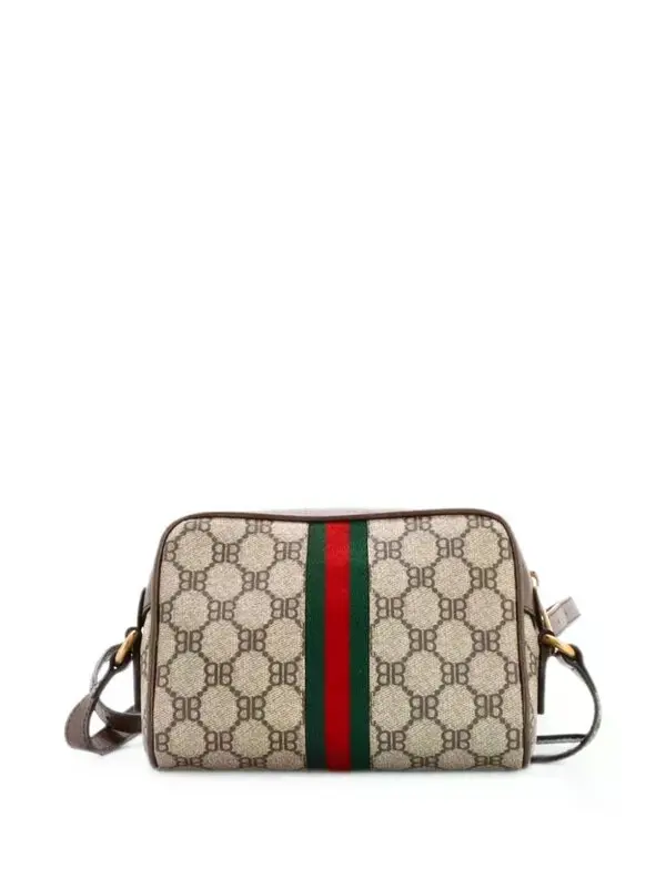 Balenciaga X Gucci The Hacker Project Camera Bag Bb Coated Canvas Mini Crossbody Bag