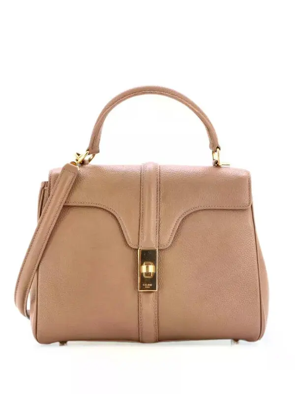 Celine 16 Top Handle Bag Grained Calfskin Small Satchel
