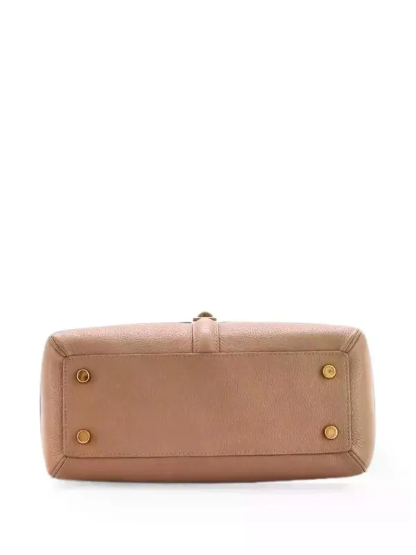 Celine 16 Top Handle Bag Grained Calfskin Small Satchel