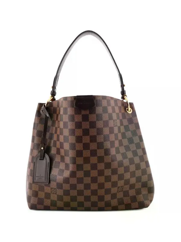 LOUIS VUITTON Damier Pm Hobo Bag - Brown