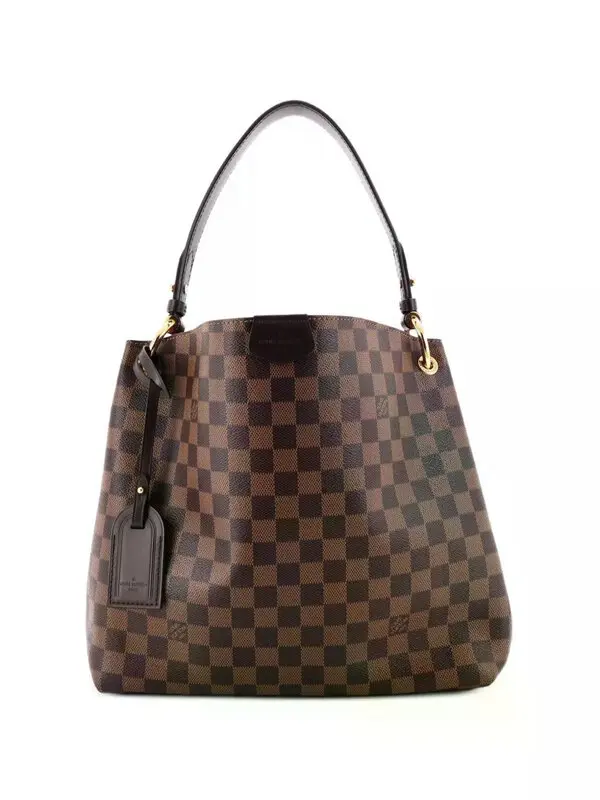 LOUIS VUITTON Damier Pm Hobo Bag - Brown