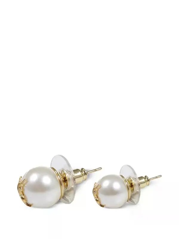 Saint Laurent Pearl Plaque Earrings