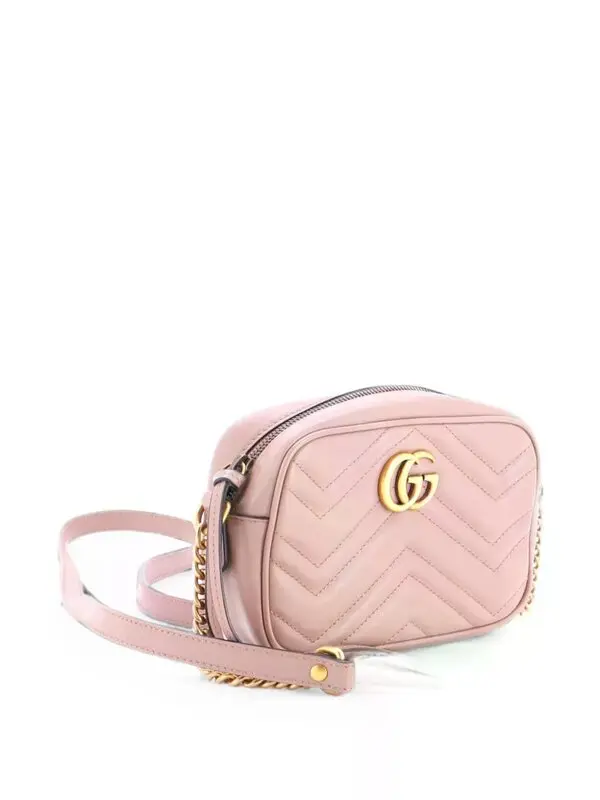 Gucci Matelassé Leather Mini Shoulder Bag - Neutrals