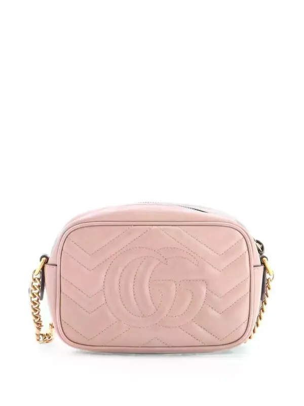 Gucci Matelassé Leather Mini Shoulder Bag - Neutrals