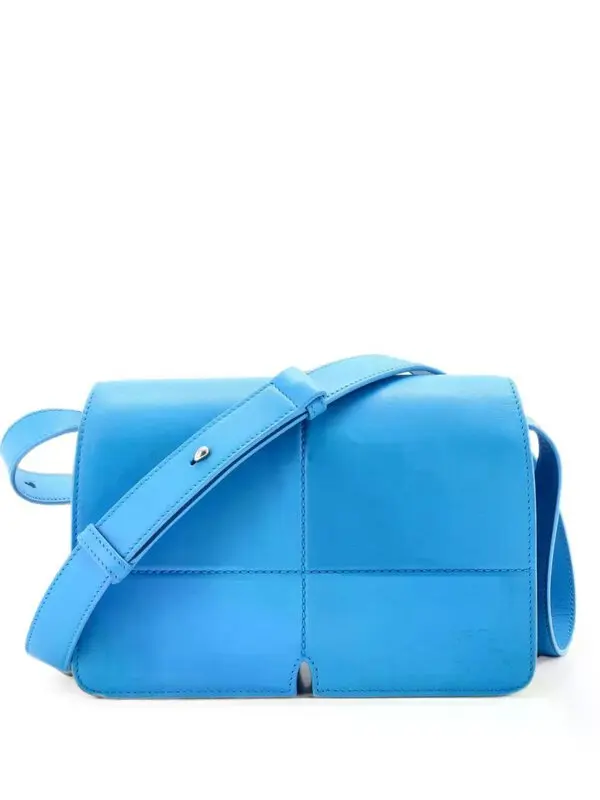 Burberry Snip Shoulder Bag Leather Crossbody Bag - Blue