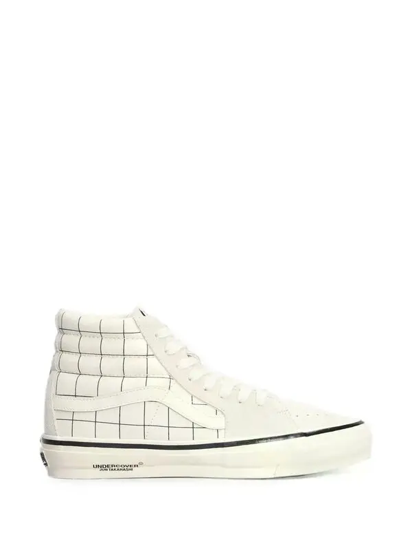 VANS X Undercover Grid Pattern High Top Sneakers