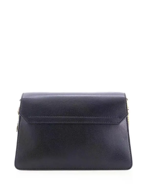 Givenchy Gv3 Flap Bag Leather With Suede Small Crossbody Bag - Black