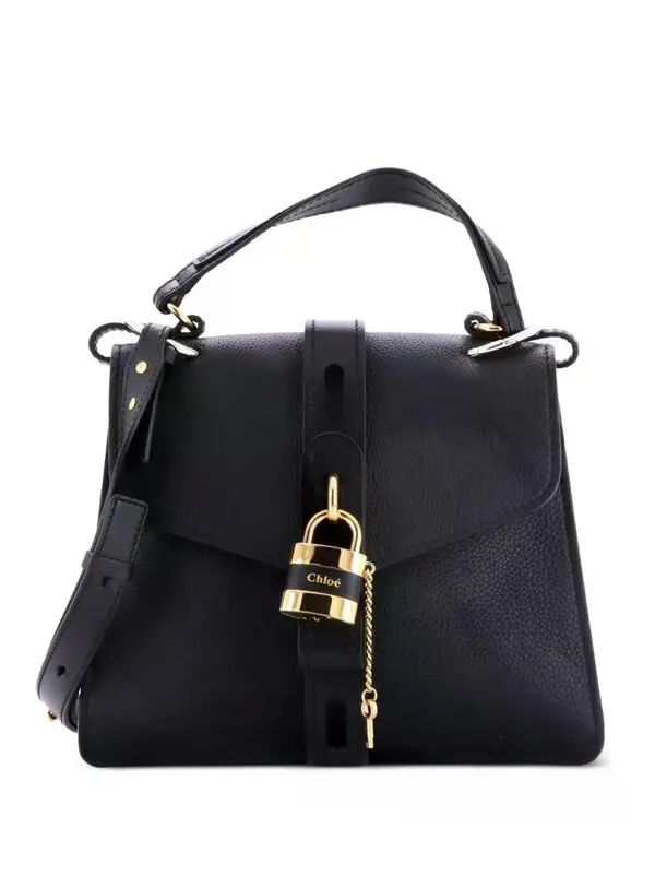 Chloé Aby Day Bag Leather Medium Shoulder Bag - Black