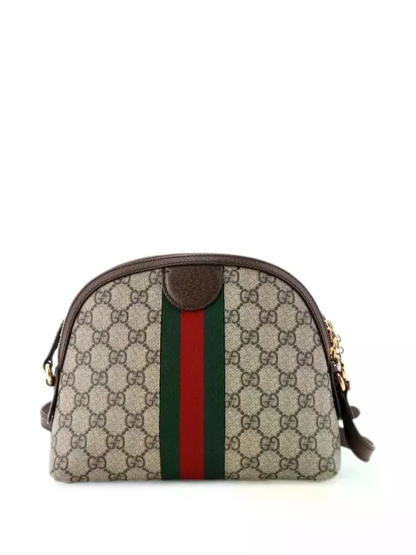 Gucci Ophidia Dome Gg Coated Canvas Shoulder Bag
