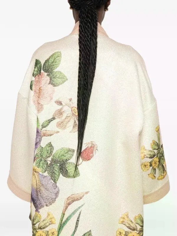 PIERRE-LOUIS MASCIA Pax Floral-print Open-front Jacket